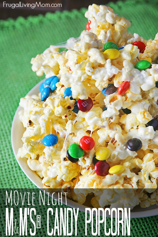 M&M's® Candy Popcorn | Frugal Living Mom