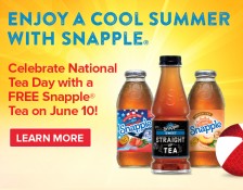 Free Snapple® Tea at Walmart for National Tea Day | Frugal Living Mom